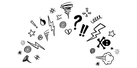 흰색 배경에 고립 된 맹세 를 맹세 손으로 그린 낙서 개념 설계를 위해 요소를 설정합니다 벡터 그림입니다 분노에 대한 스톡 벡터