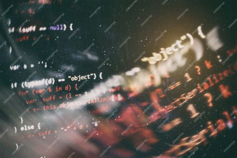 Premium Photo Css Javascript And Html Usage Monitor Closeup Of