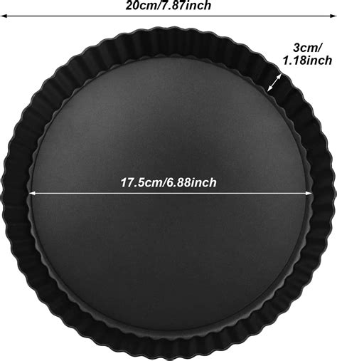 Quiche Pan Tart Pan Cm Flan Tins With Loose Base Fluted Tart Tin Flan Case Tin Removable Loose