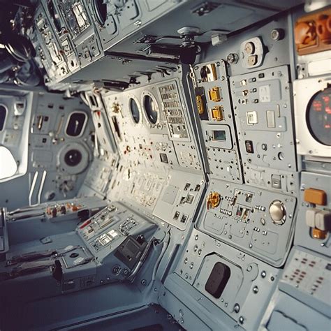 A Detailed View Of A Spacecrafts Advanced Avionics Systems And Onboard Technology Premium Ai