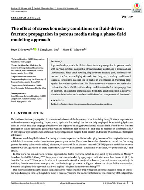 Pdf The Effect Of Stress Boundary Conditions On Fluid Driven Fracture Propagation In Porous