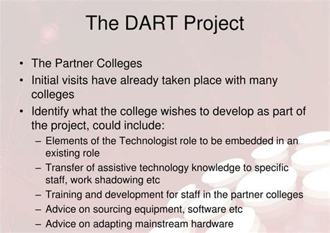 PPT DART Project Beaumont College Lancaster Rohan Slaughter PowerPoint Presentation