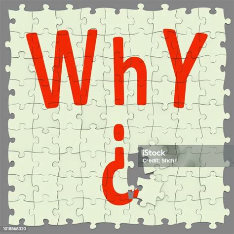 빨간색 텍스트와 함께 종이 퍼즐 질문 왜 흰색 배경 3d 렌더링에 조립 0명에 대한 스톡 사진 및 기타 이미지 0명 3차원 형태 개념 Istock