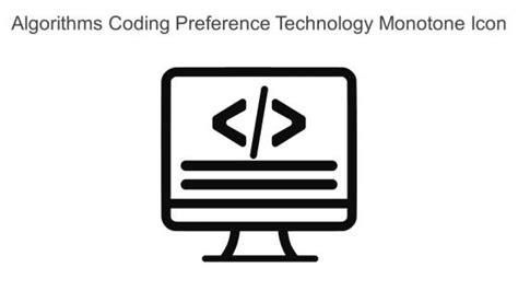 Coding Monotone Icon Powerpoint Presentation And Slides Slideteam