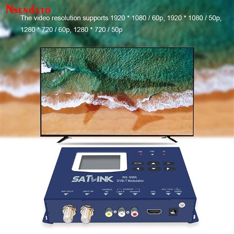 Satlink Ws 6990 Dvb T Rf Modulder Digital Terrestrial Finder Decoder 1 Rute 1080p Dvb T 2