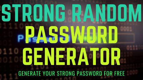 Strong Random Password Generator Tool