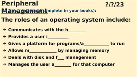 Software Unit Of Work Operating Systems And Utility Ocr J277 Teaching Resources