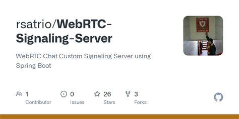 GitHub Rsatrio WebRTC Signaling Server WebRTC Chat Custom Signaling Server Using Spring Boot