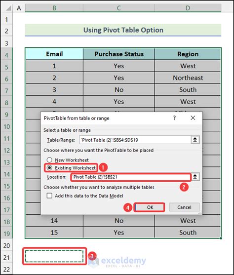 How To Make A Contingency Table In Excel 2 Easy Ways