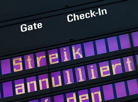 A One Day Strike At 13 German Airports Including The Main Hubs Brings