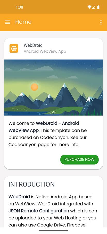 WebDroid - Android WebView App by solodroid | CodeCanyon
