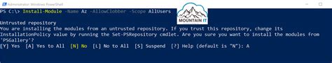 CODE Azure PowerShell Status Quo MOUNTAIN IT Eric Berg