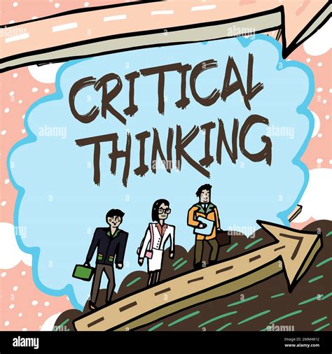 Inspiration Showing Sign Critical Thinking Word Written On Sequence Of Stages Of A Project