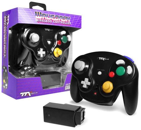 Ttx Tech Nintendo Gamecube Wavedash Wireless Controller Black Toywiz