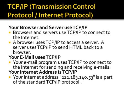 Tcpip Transmission Control Protocol Internet Protocol Ppt Video Online Download