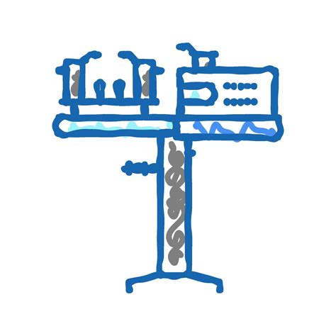 racquet stringing machine icon doodle illustration 62459661 vector art