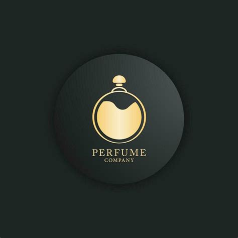 Black Paper Mockup With Golden Color Perfume Logo 35632776 Vector Art