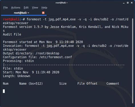 How To Recover Deleted Files Using Foremost In Linux Geeksforgeeks