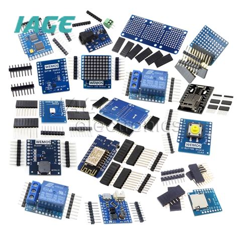 Wemos D1 Mini Nodemcu Lua Esp8266 Scheda Proto Scudo Relè Modulo Wifi
