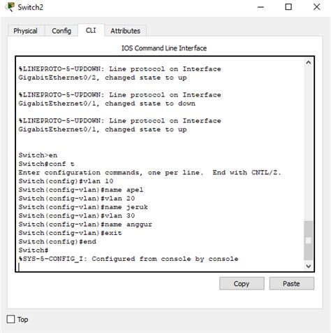 Laporan Konfigurasi Vlan