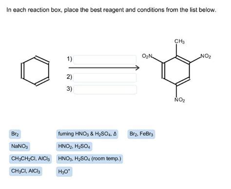 In Each Reaction Box Place The Best Reagent And Conditions From The List Below Cyclohexanone