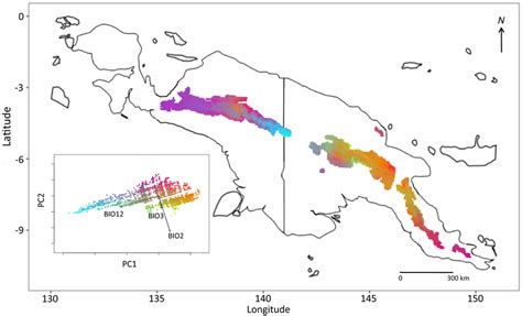 association between genomic variation and climatic variables for a