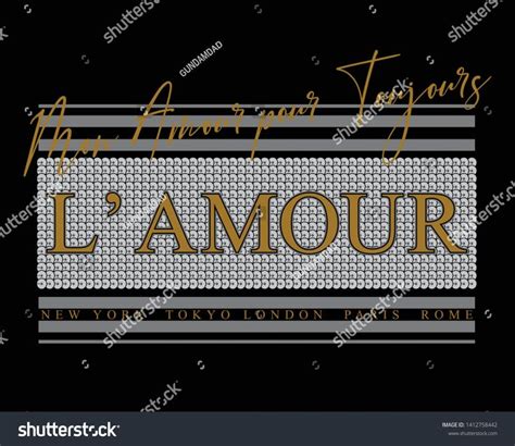 Lamourgraphic Print T Shitsvector Designdot Stripe เวกเตอร์สต็อก ปลอด