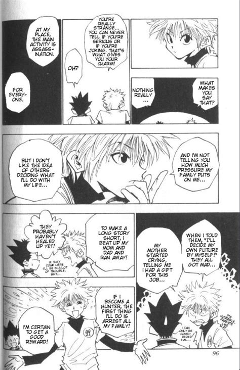 Hxh Manga Panels Hunter X Hunter Manga Panels Killua Hxh Text Panel