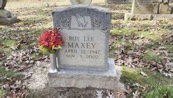 Roy Lee Maxey 1947 2002 Find A Grave Memorial