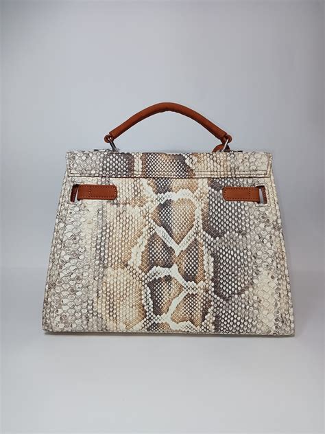 Women Exotic Bag Python Skin Bag Python Leather Shoulder Etsy