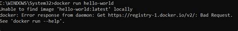 Docker Error Response From Daemon Get Registry V2