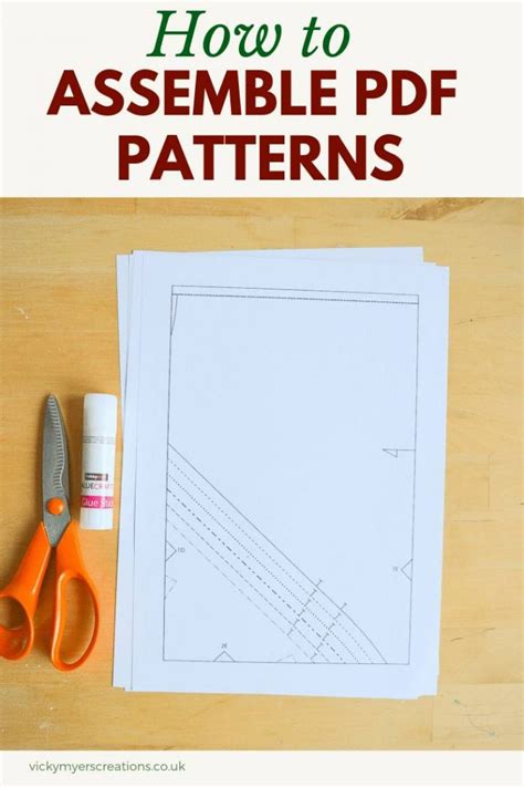 How To Assemble A PDF Pattern VickyMyersCreations