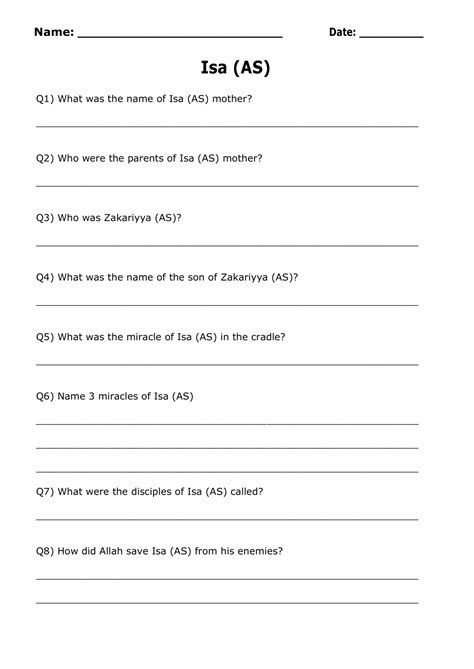 Isa AS Questions An Nasihah Publications