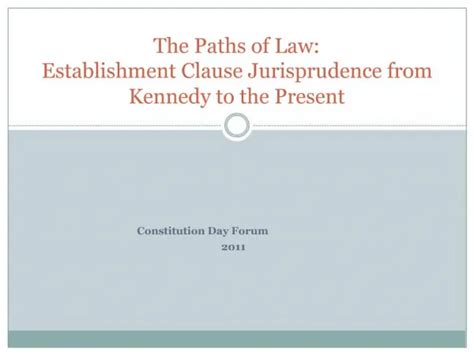 Ppt Establishment Clause Powerpoint Presentation Free Download Id