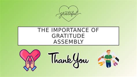 The Importance Of Gratitude Assembly Teaching Resources