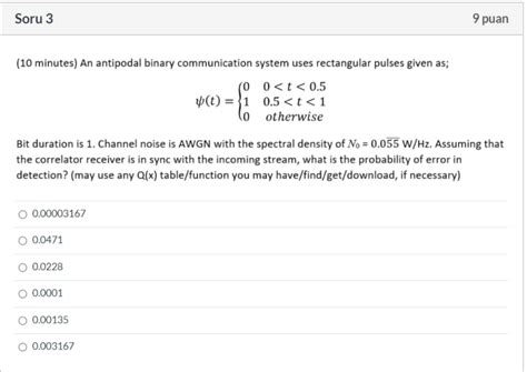 solved soru 3 9 puan 10 minutes an antipodal binary