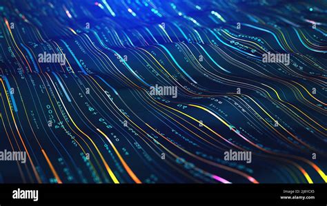 Big Data Flow Information Field Of Innovation Digital Cyber Wave Coded Information Current