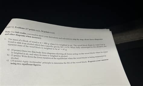 solved part ii problems 17 points each 34 points total