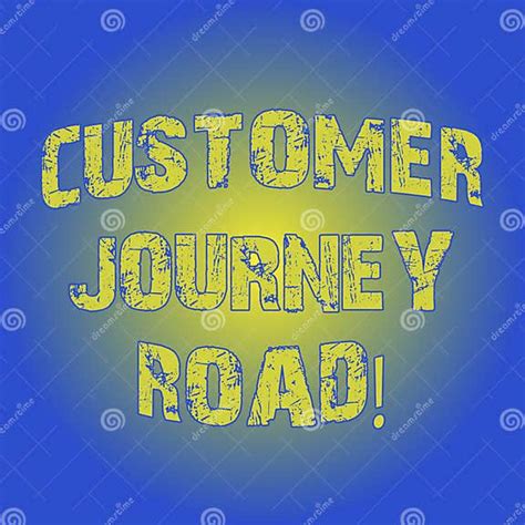 Word Writing Text Customer Journey Road Business Concept For Customer Experiences When