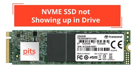 nvme ssd not showing up in drive pits global