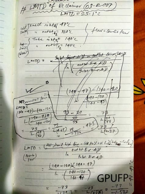 Lmtd Calculation Pdf
