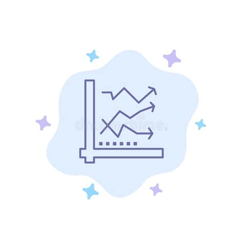 Graph Analysis Analytic Analytics Chart Data Blue Icon On Abstract