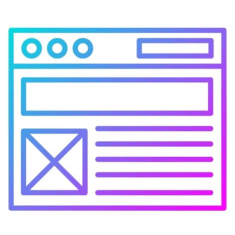 Premium Vector Web Layout Vector Icon Can Be Used For Coding And