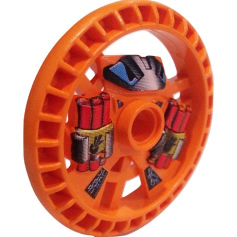 Lego Orange Technic Disk 5 X 5 With Dynamite 32356 Brick Owl Lego