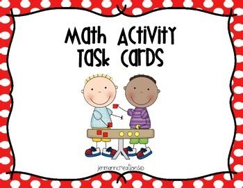 Math Task Cards By JenMannCreations TPT