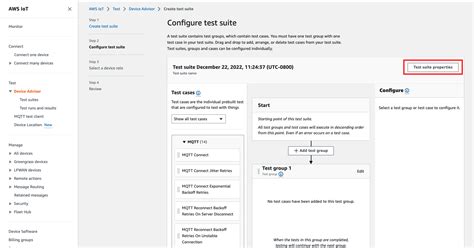 Device Advisor Detailed Console Workflow AWS IoT Core