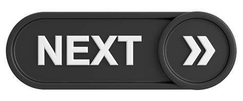 premium photo next button continue button 3d illustration