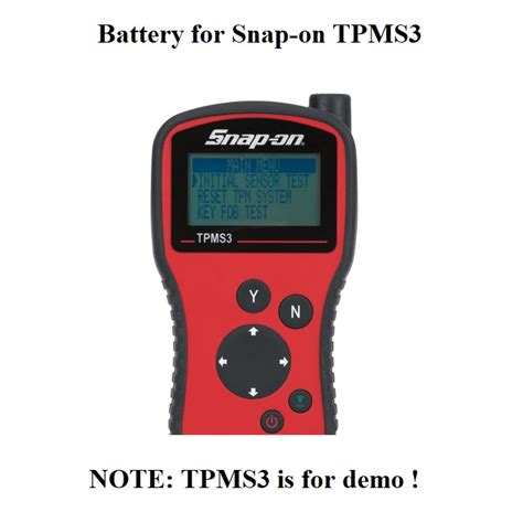 Battery Replacement For Snap On Tpms3 Tool Snap On Tpms3 Snap On