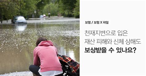피할 수 없는 천재지변 자연재해로 입은 피해도 보상받을 수 있나요