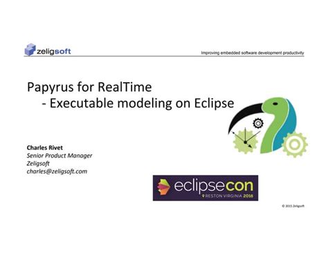 papyrus for realtime executable modeling on eclipse ppt